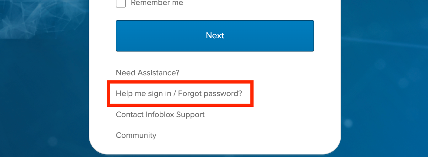 Connecting to Infoblox Portal