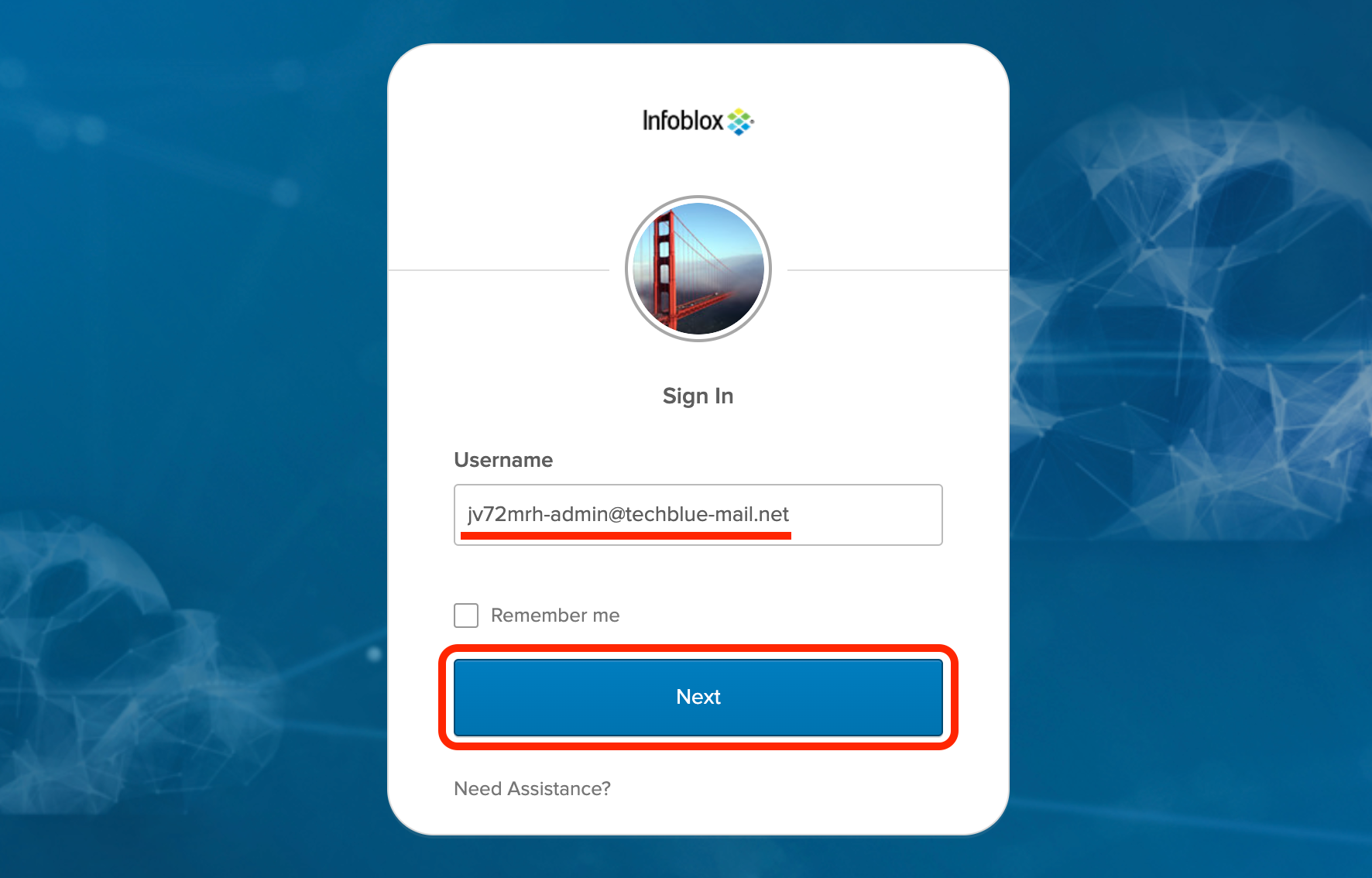 Connecting to Infoblox Portal