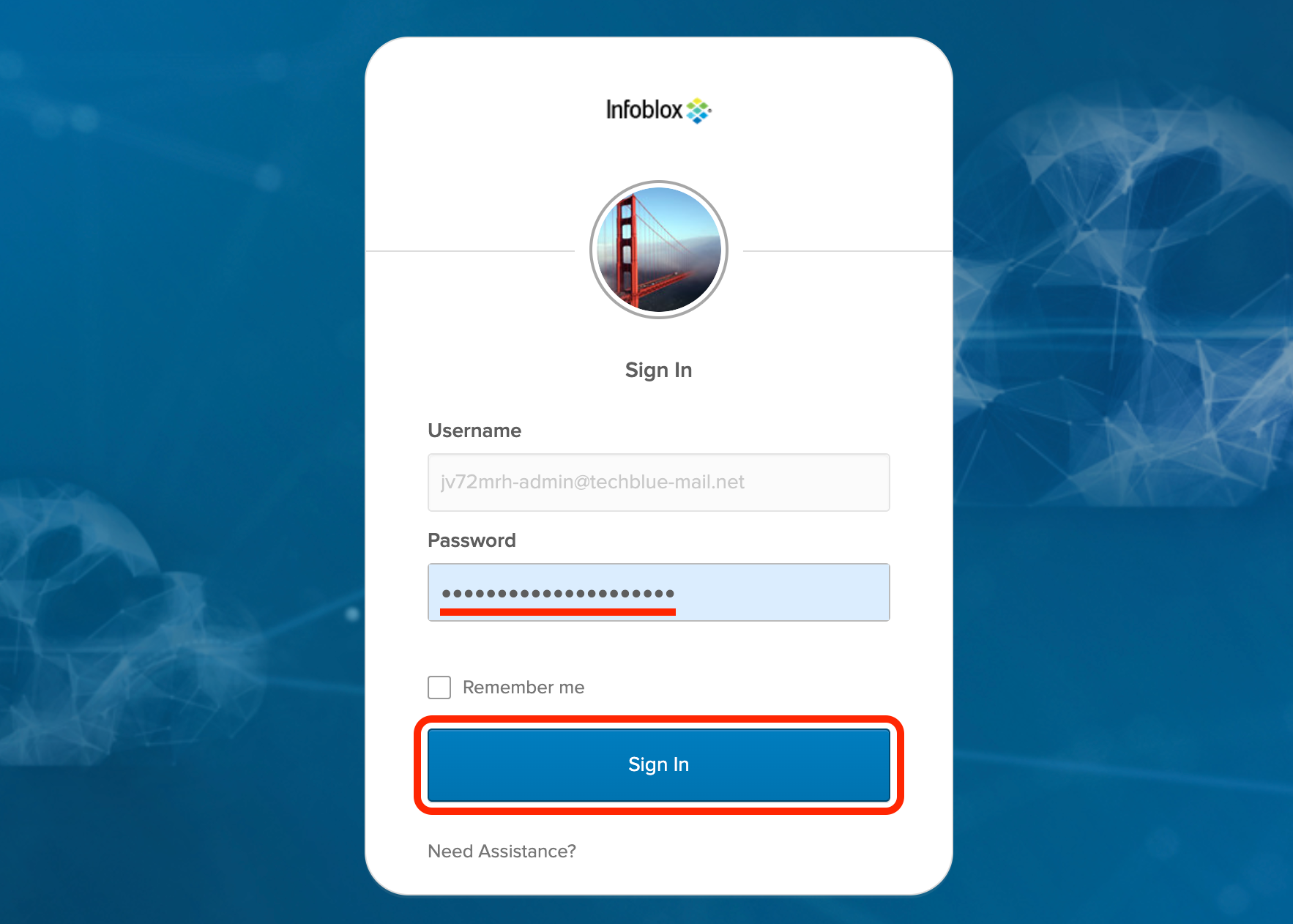 Connecting to Infoblox Portal