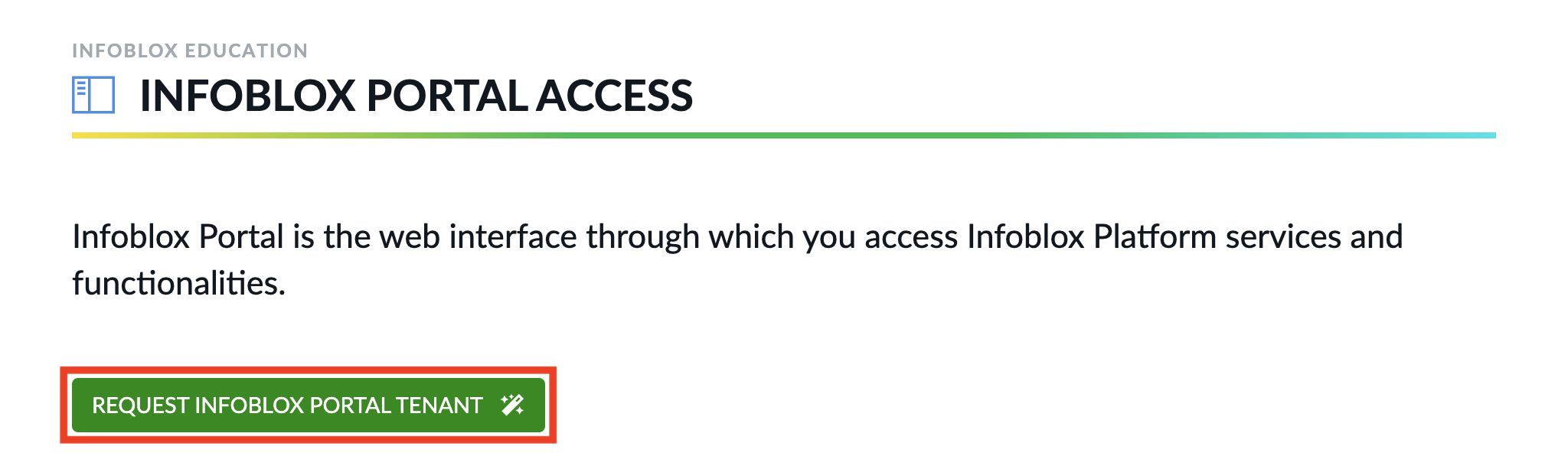 Connecting to Infoblox Portal