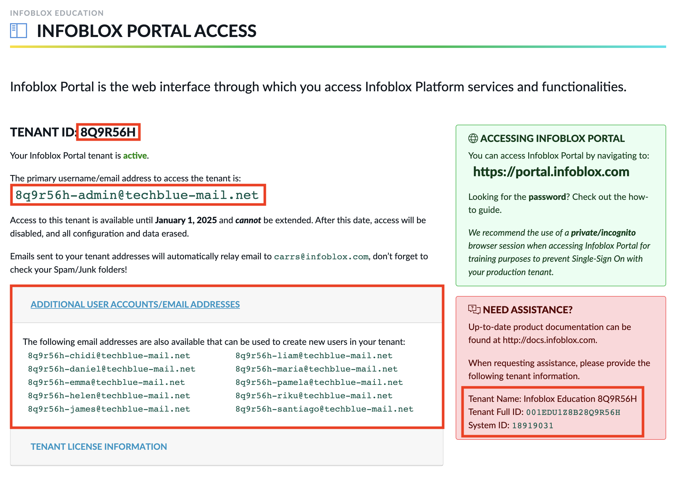 Connecting to Infoblox Portal