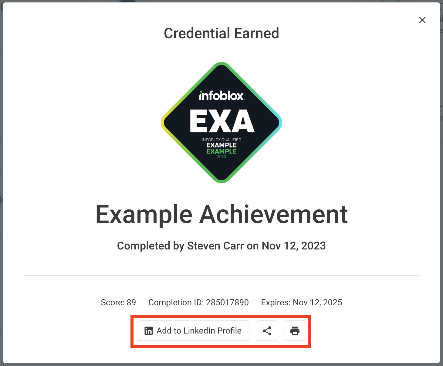 Exams, Achievements, Certificates and Digital Badges