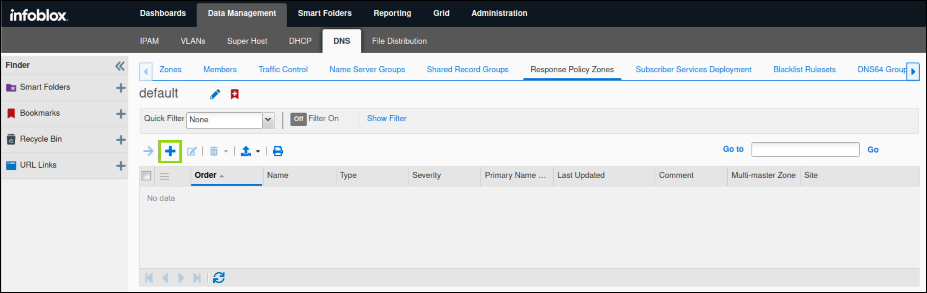 Configuring Passthru local RPZ rules in NIOS (2542)