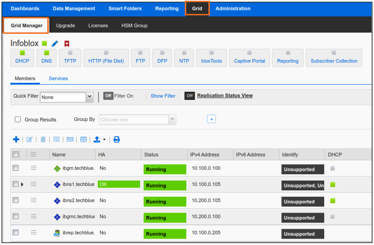 1502 - Verifying NIOS Grid backup configuration