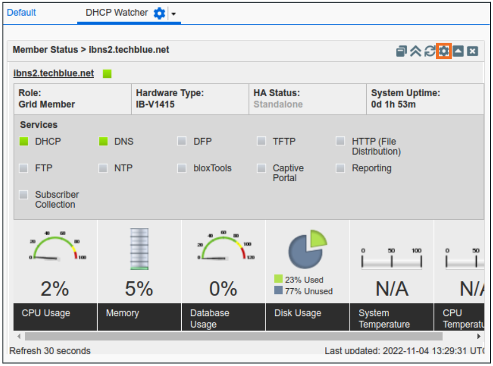 1506 - Using NIOS Status Dashboard