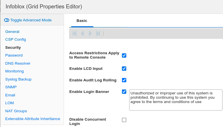 2501 - Configuring GM login banner