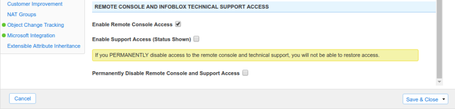 2502 - Enabling remote console access (SSH) for all NIOS Grid members