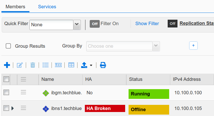 Replacing a failed HA node in a NIOS Grid (3504)