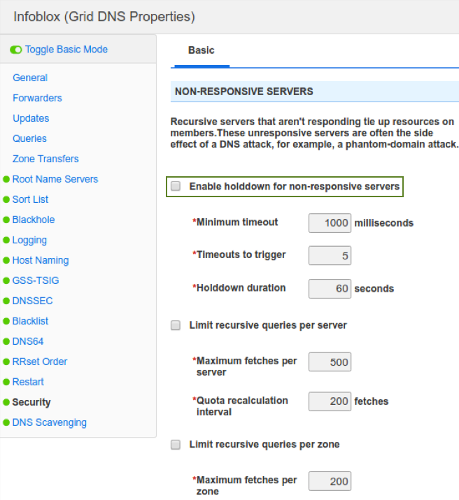 Phantom Domains and NXDOMAIN attack protection in NIOS (3614)